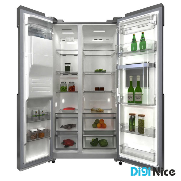 مشخصات و خرید یخچال ساید بای ساید اسنوا سری هارمونی SN8-2340GW سفید | دیجی نایس